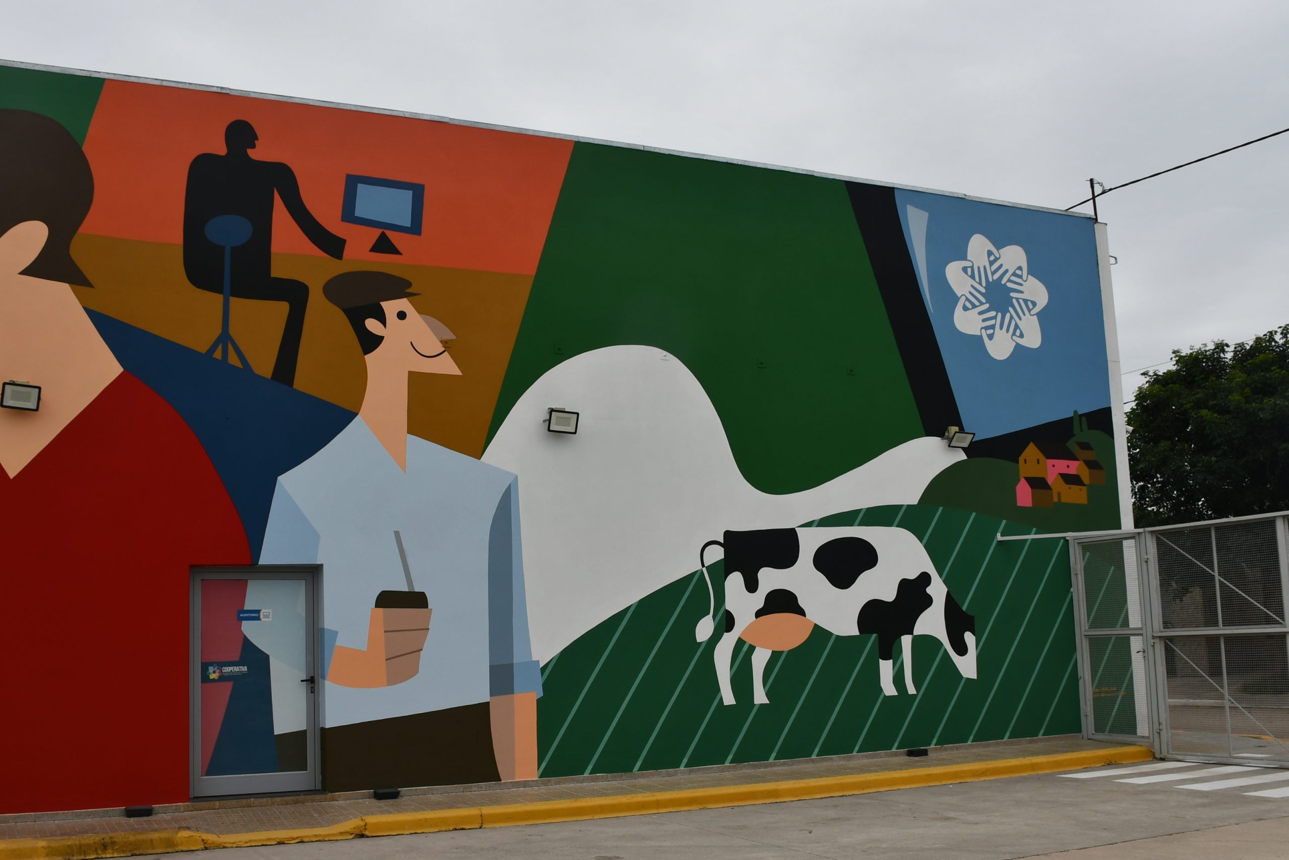 Tío Pujio: finalizaron los arreglos del mural ubicado en el Centro de ...